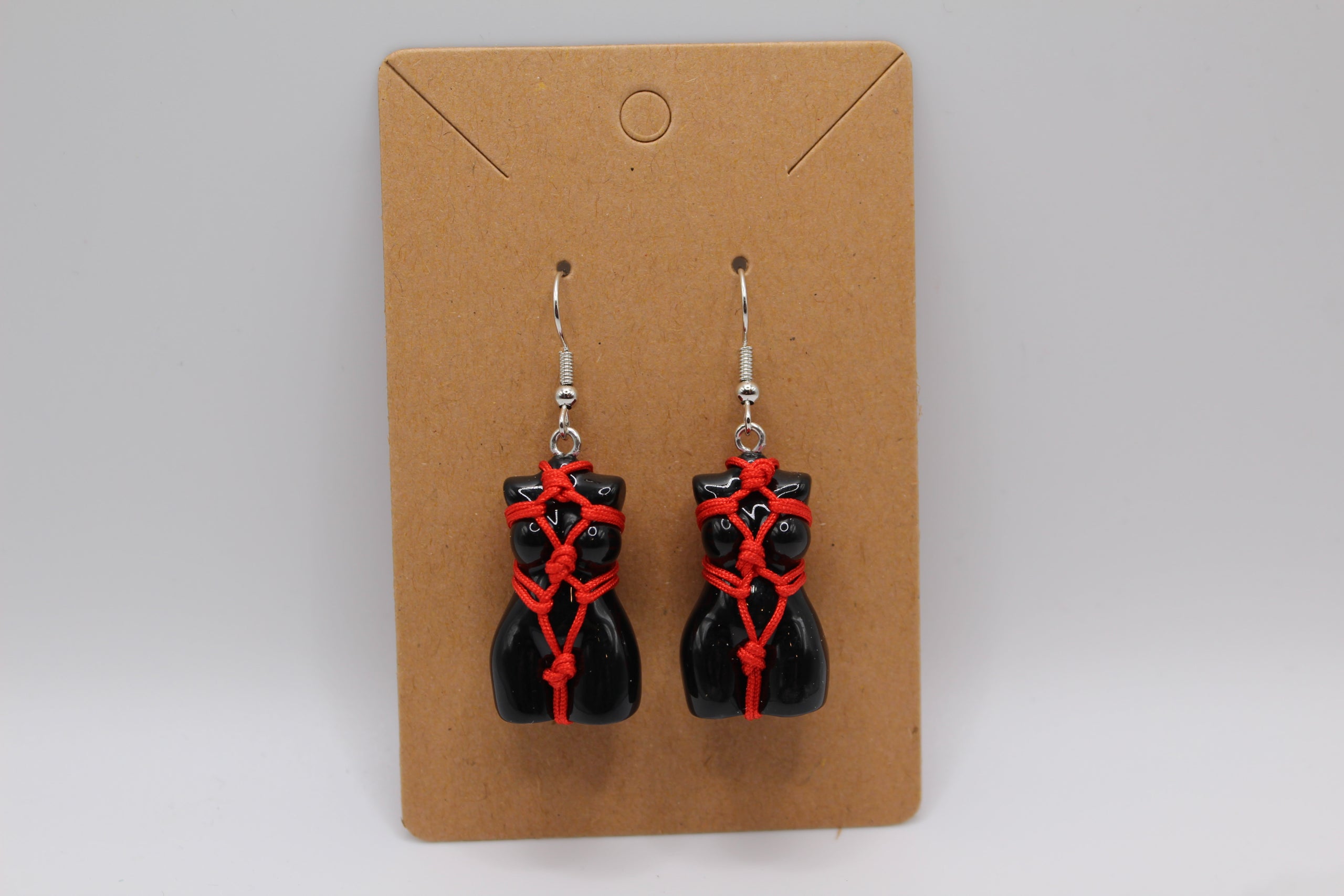 Shibari Girl Body - Tied Up - Earrings - Multiple Colors Available | Unique Boutique Jax